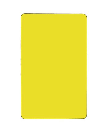 EMMA+OLIVER 24X48 Rectangle Hp Laminate Adjustable Preschool Activity ...