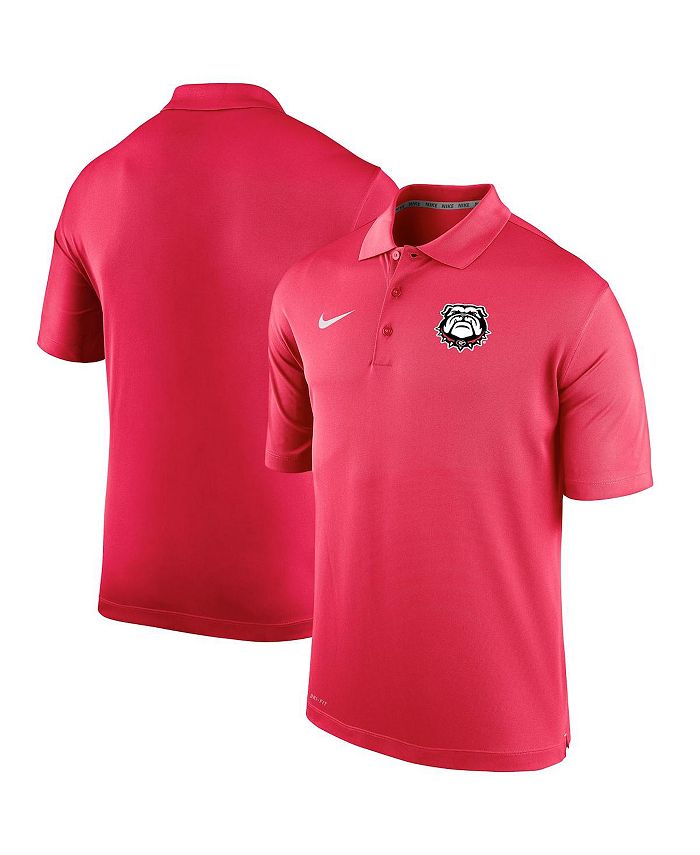 Nike Men's Red Georgia Bulldogs Alternate Logo Varsity Performance Polo ...