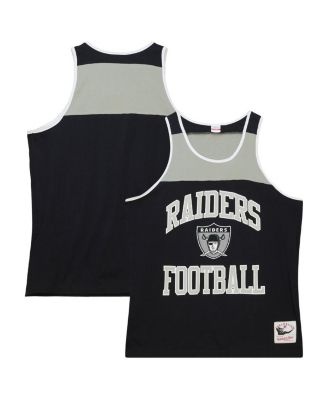 Men's Mitchell & Ness Black, Silver Las Vegas Raiders Heritage ...