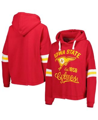 Women's Pressbox Cardinal Iowa State Cyclones Super Pennant Pullover ...