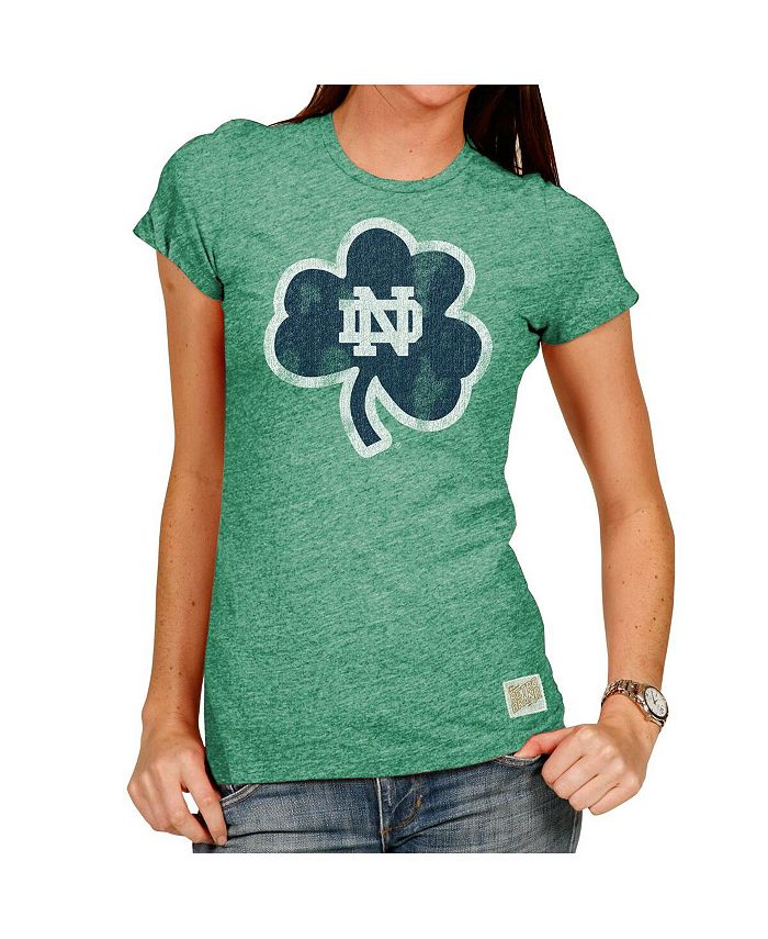 Original Retro Brand Women's Heathered Kelly Green Notre Dame Fighting ...