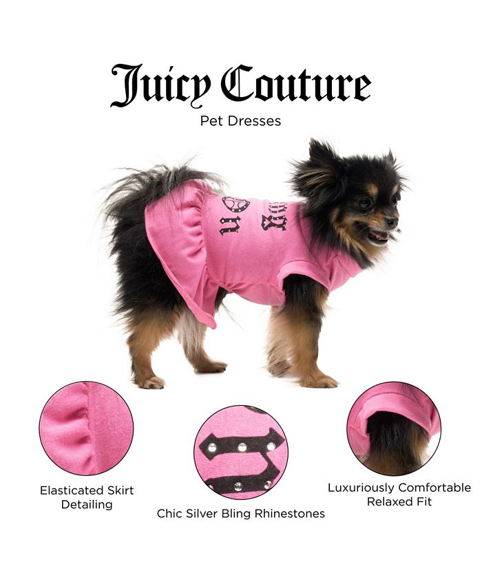 Juicy Couture Pink Bling It On Cheer Pet Dress, X-Small - Macy's