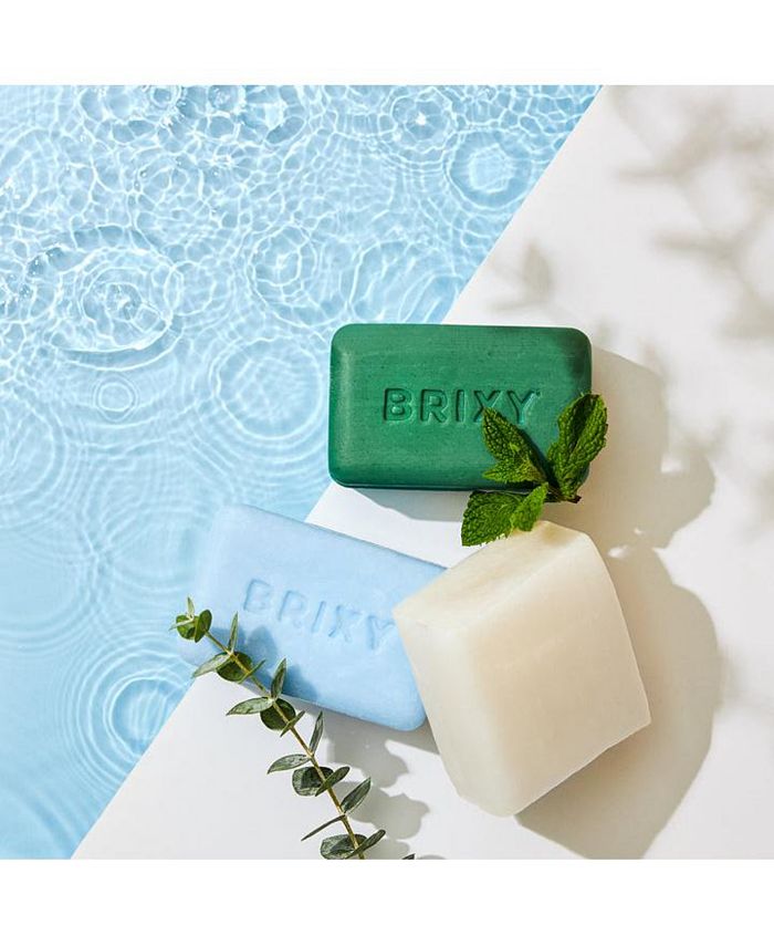 BRIXY Mint Eucalyptus Starter Set - Shampoo Bar, Conditioner Bar, and ...