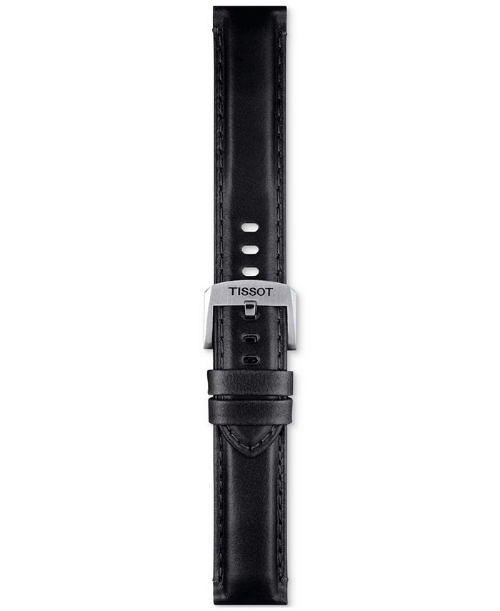 Tissot Official Interchangeable Black Leather Watch Strap - Macy's