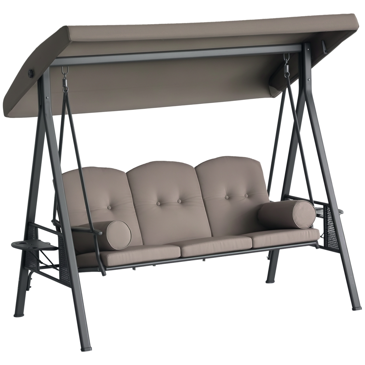 Click here for Outsunny Outdoor Patio 3-Person Steel Canopy Cushi... prices