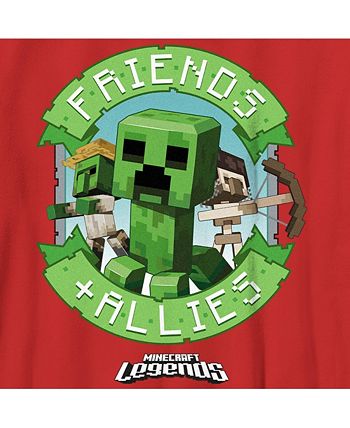 Microsoft Boy's Minecraft Legends Friends and Allies Banner Child T ...