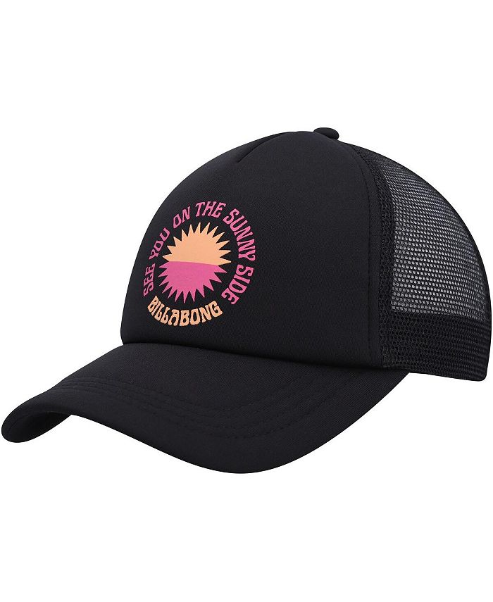 Billabong Women's Black Across Waves Trucker Snapback Hat - Macy's