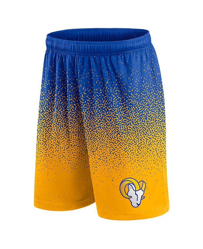 Fanatics Men's Royal, Gold Los Angeles Rams Ombre Shorts - Macy's