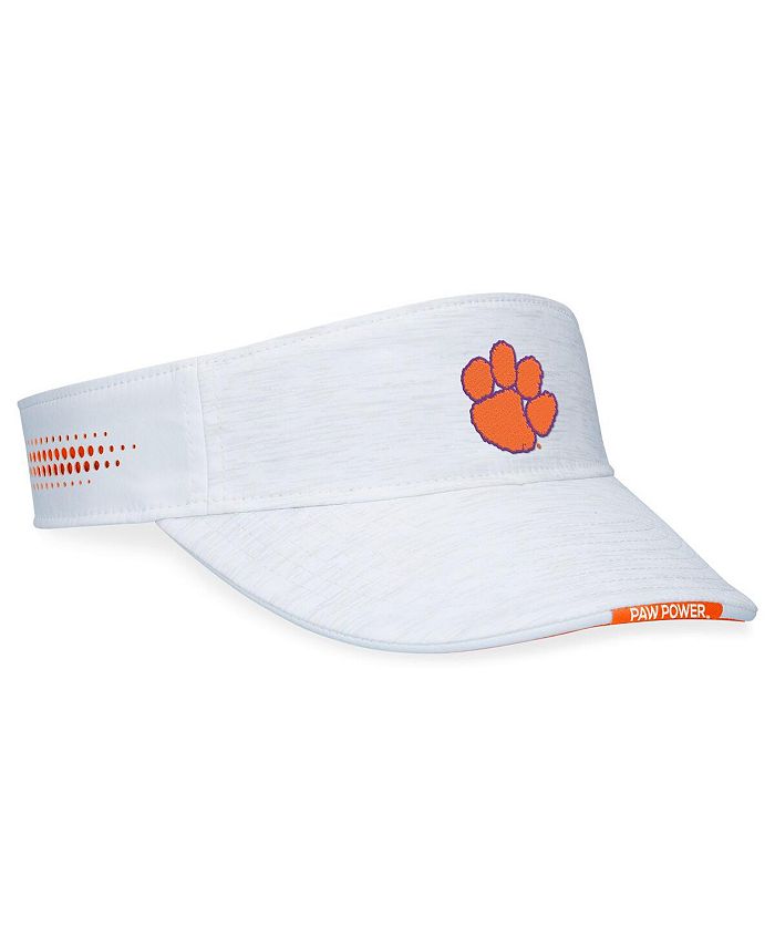 Top of the World Men's White Clemson Tigers Flare Adjustable Visor - Macy's
