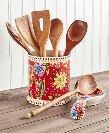 Dolly Parton Astoria Kitchen Set, Tub & Spoon Rest, 2 Piece - Macy's