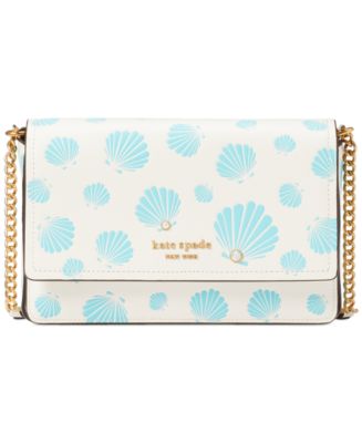 kate spade new york Morgan Seashell Embossed Saffiano Leather Flap ...