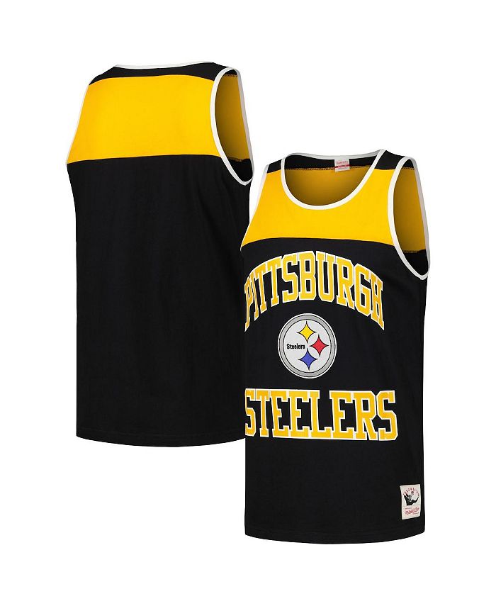 Mitchell & Ness Men's Black and Gold Pittsburgh Steelers Heritage ...