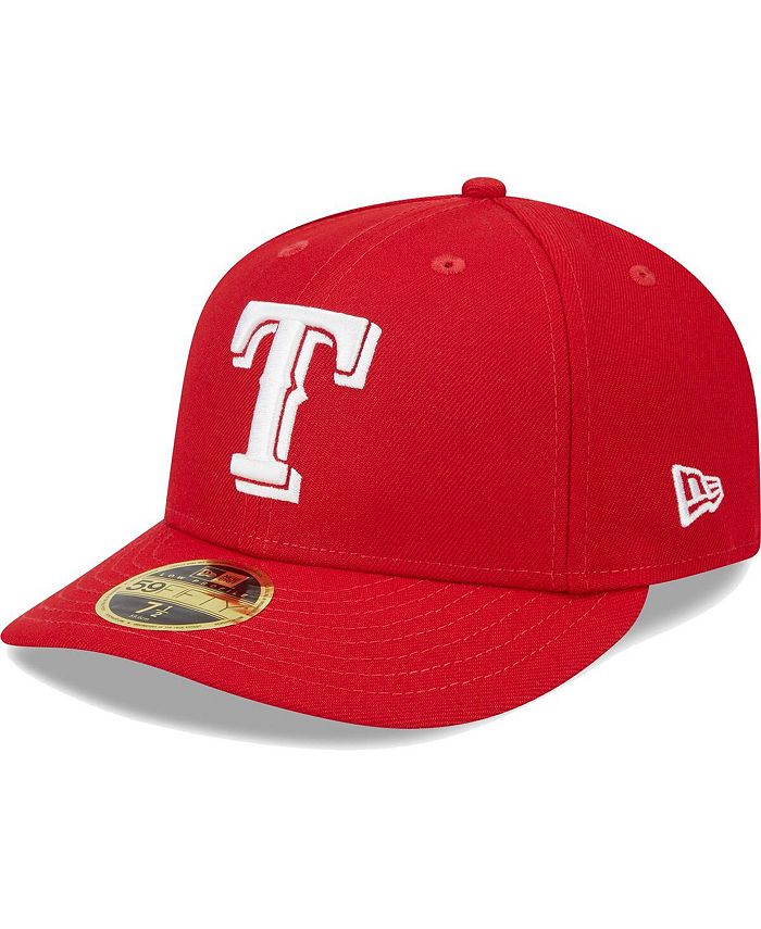 New Era Men's Scarlet Texas Rangers Low Profile 59FIFTY Fitted Hat - Macy's