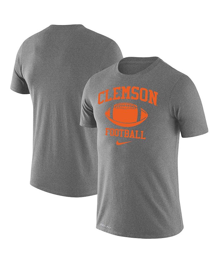 Nike Men's Heathered Charcoal Clemson Tigers Big and Tall Legend Retro ...