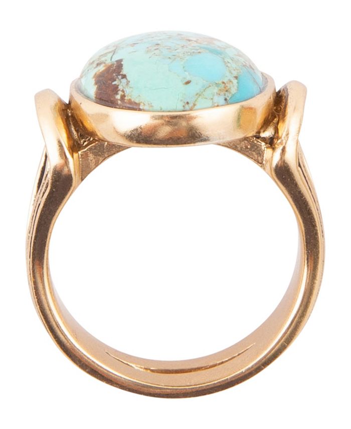 Barse Phoenix Genuine Blue Turquoise Oval Ring - Macy's