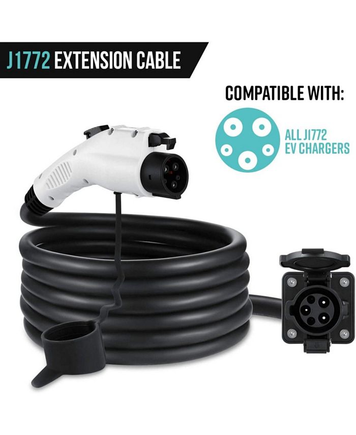 Lectron 20ft/6m J1772 Extension Cable Compatible with All J1772 EV ...
