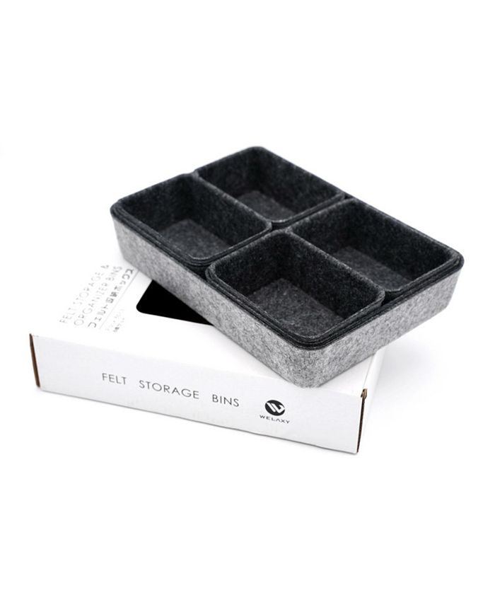 Welaxy Felt 7 Piece Drawer Organizer Tray Set - Macy's