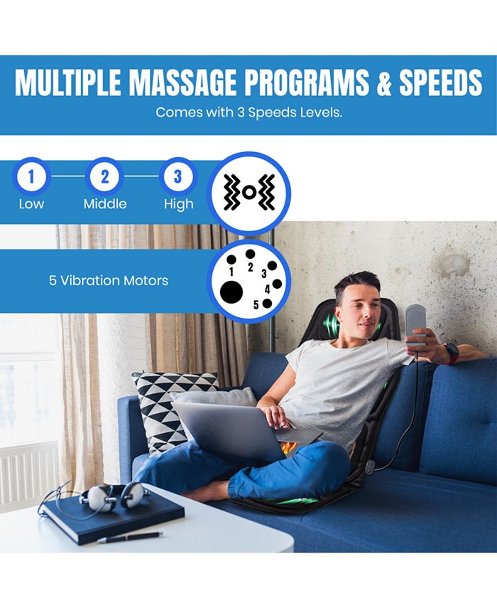 PURSONIC Chair Cushion Massager With Heat and Vibration - Macy's