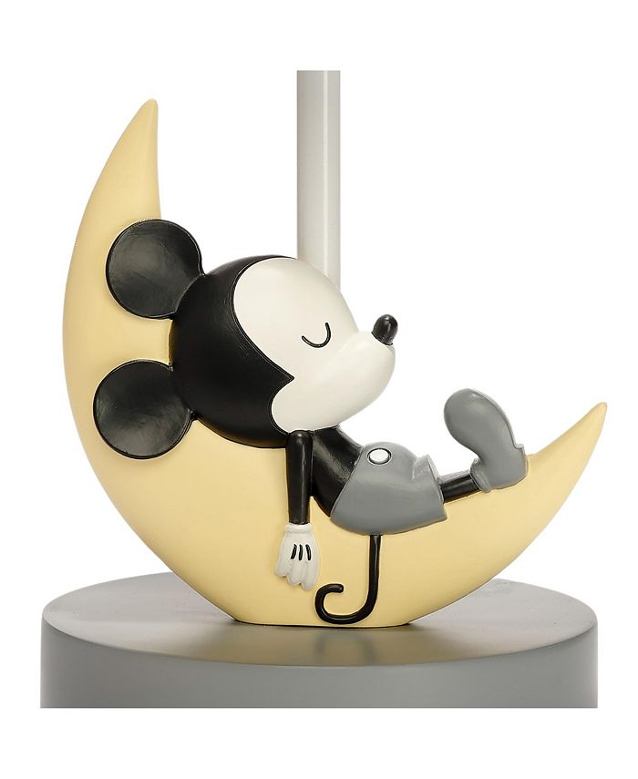 Lambs & Ivy Disney Baby Mickey Mouse Gray Celestial Lamp with Shade ...