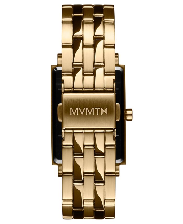 MVMT Women's Signature Square Gold-tone Stainless Steel Bracelet Watch ...