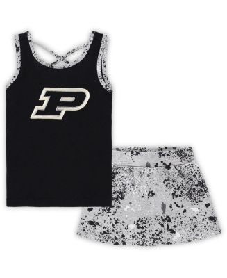 Toddler Girls Colosseum Black, Gray Purdue Boilermakers Sweet Pea Tank ...