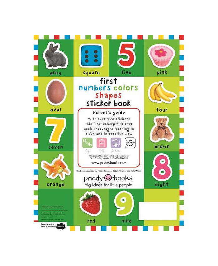 Barnes & Noble First 100 Stickers- First Numbers, Colors, Shapes by ...