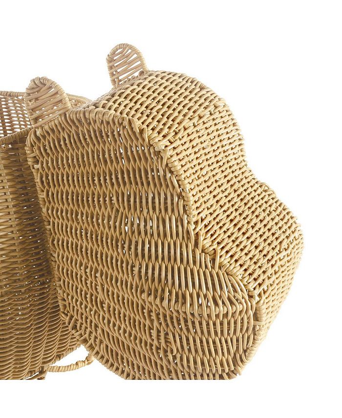 Kaplan Early Learning Hippo Washable Wicker Floor Basket - Macy's
