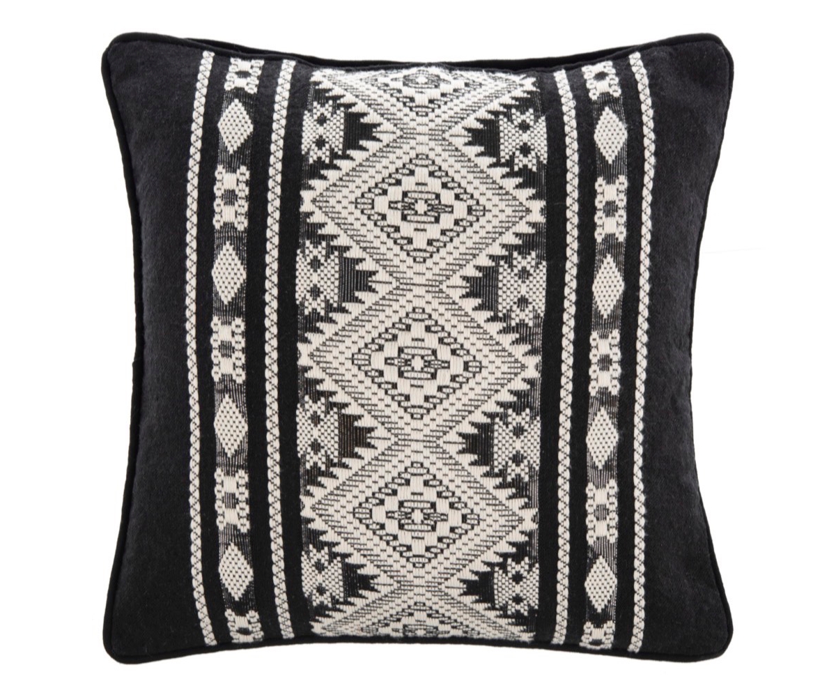 Click here for Safavieh Midnight 20 x 20 Pillow - Black/ivory prices