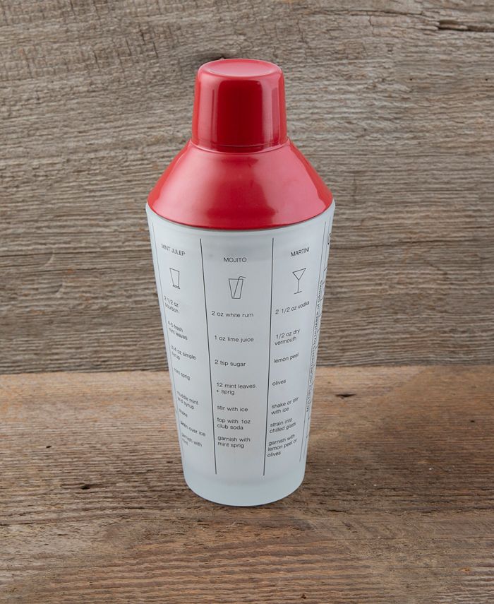 Cambridge Fiesta Scarlet Glass Recipe Cocktail Shaker - Macy's
