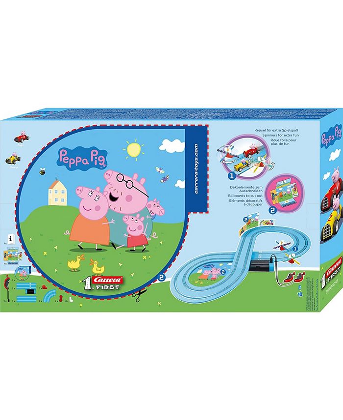 Carrera First Peppa Pig Kids GranPrix Spinner Slot Car Race Track - Macy's
