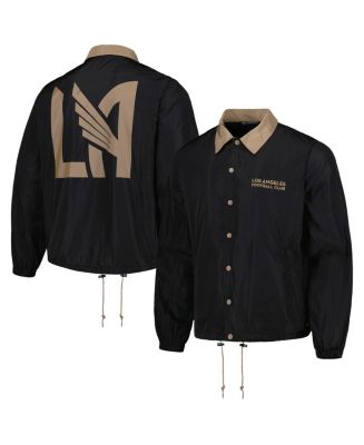 The Wild Collective Men's Black LAFC Coaches Full-Snap Jacket - Macy's