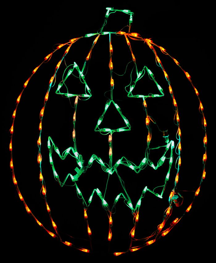 National Tree Company 44" Halloween Lighted Jack-O-Lantern Decoration ...