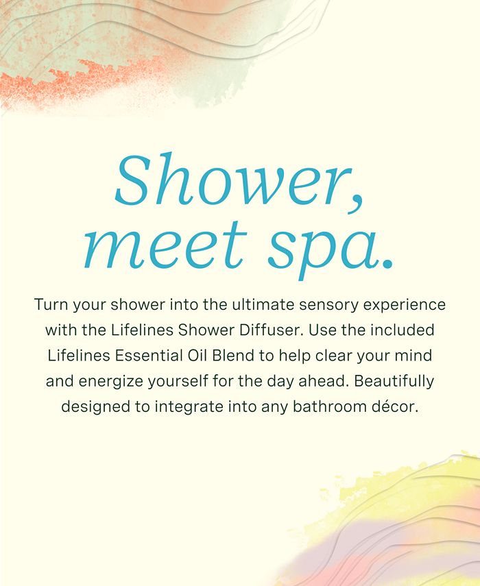 Lifelines Shower Diffuser Plus Essential Oil Blend - Macy's