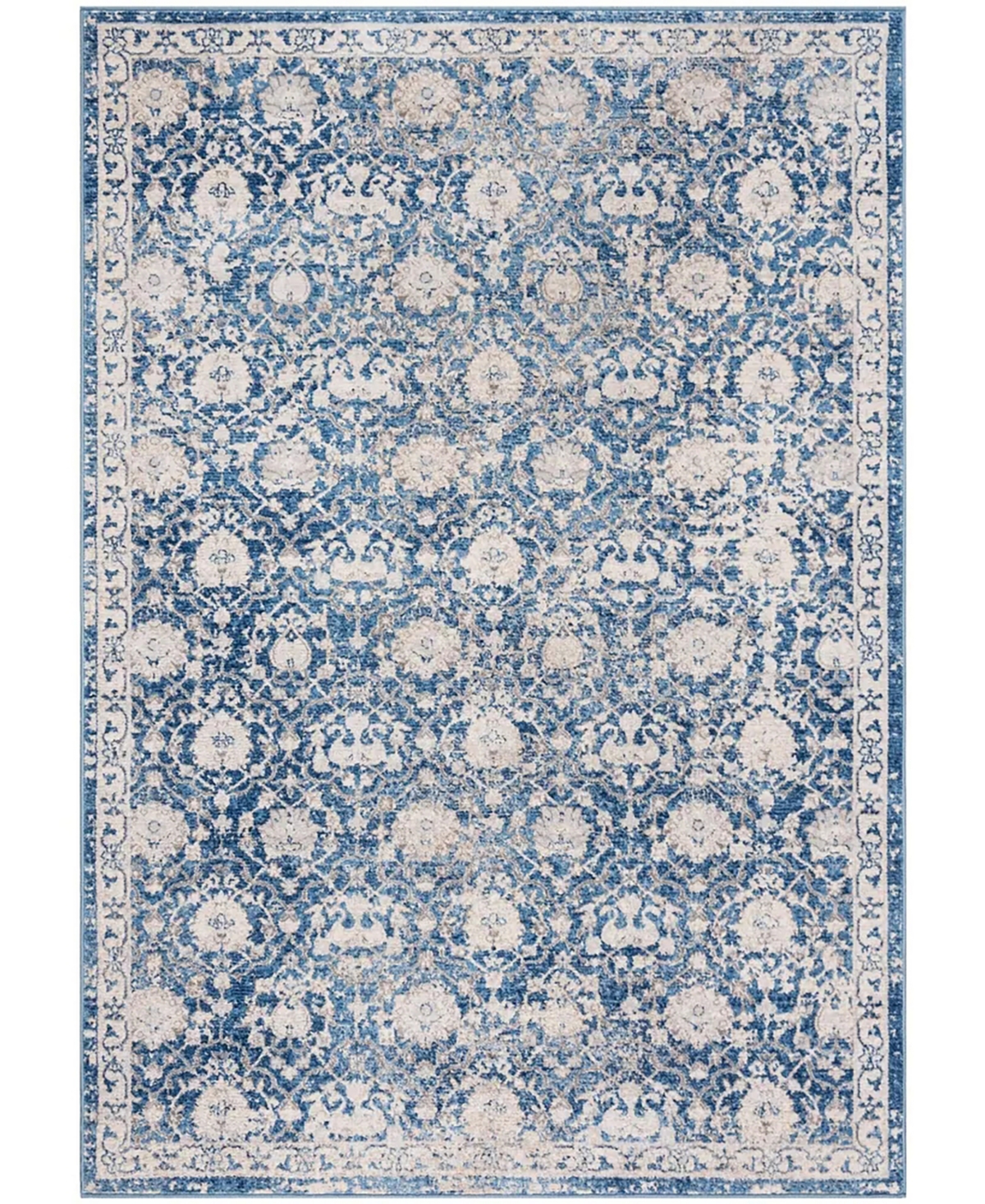 Click here for Safavieh Brentwood BNT896 Navy and Creme 53 x 76 A... prices