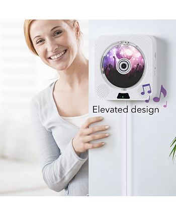 Dartwood Wall Mountable CD Player with Speakers - CD Players for Home ...