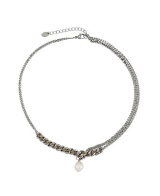 NOUR Pearl and Chain Necklace - Macy's