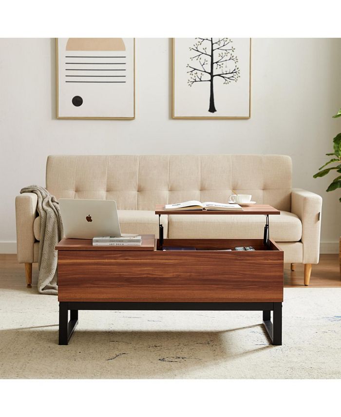 Simplie Fun COFFEE TABLE, 15 minutes quick assemble, computer table ...