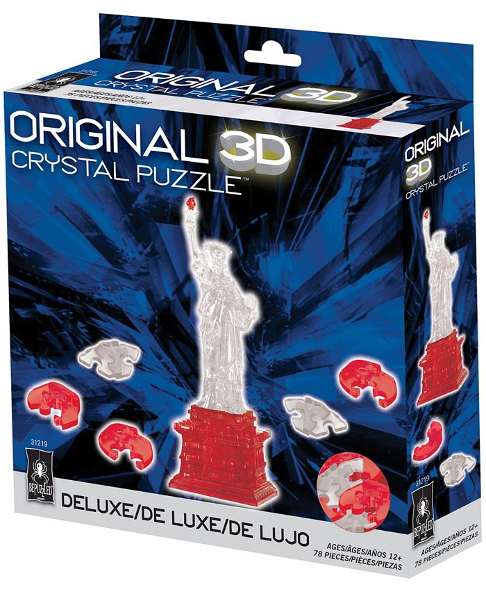University Games Bepuzzled 3D Crystal Puzzle Statue of Liberty, 78 ...
