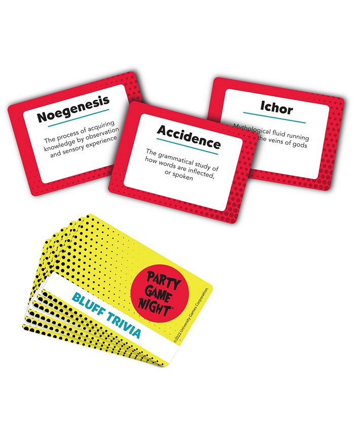 University Games Party Game Night, Bluff Trivia Cards - Macy's
