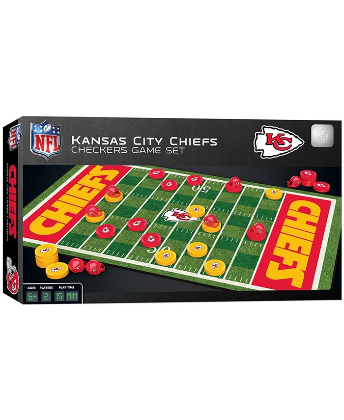 University Games Masterpieces Puzzles NFL Checkers Game Set Kansas City ...