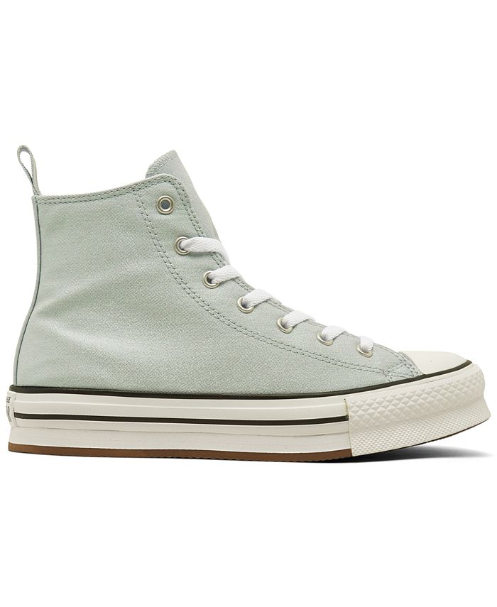 Converse Big Girls Chuck Taylor All Star EVA Lift Platform Iridescent ...