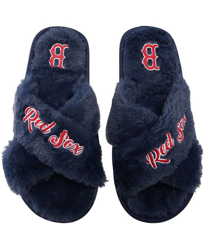 FOCO Women's Boston Red Sox Script Cross Slide Slippers - Macy's