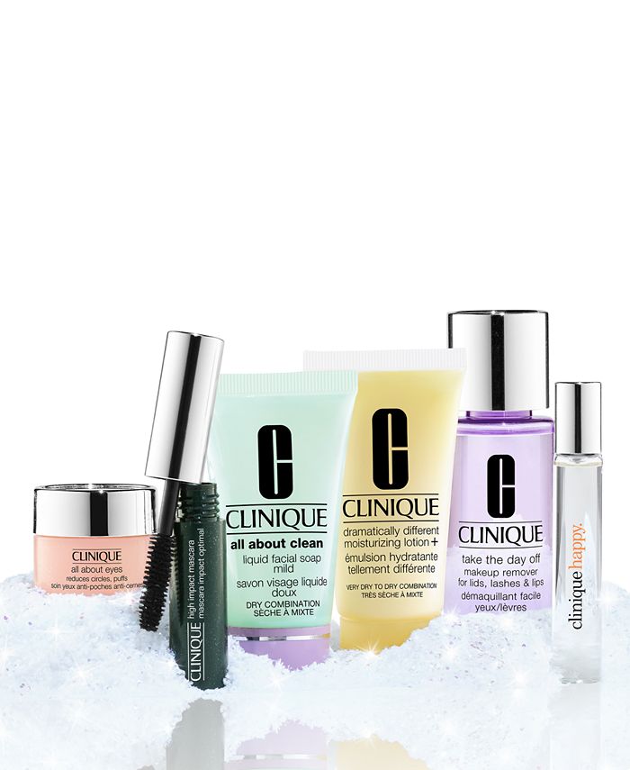 Clinique 6-Pc. Clinique MVPs Skincare & Makeup Mini Set - Macy's