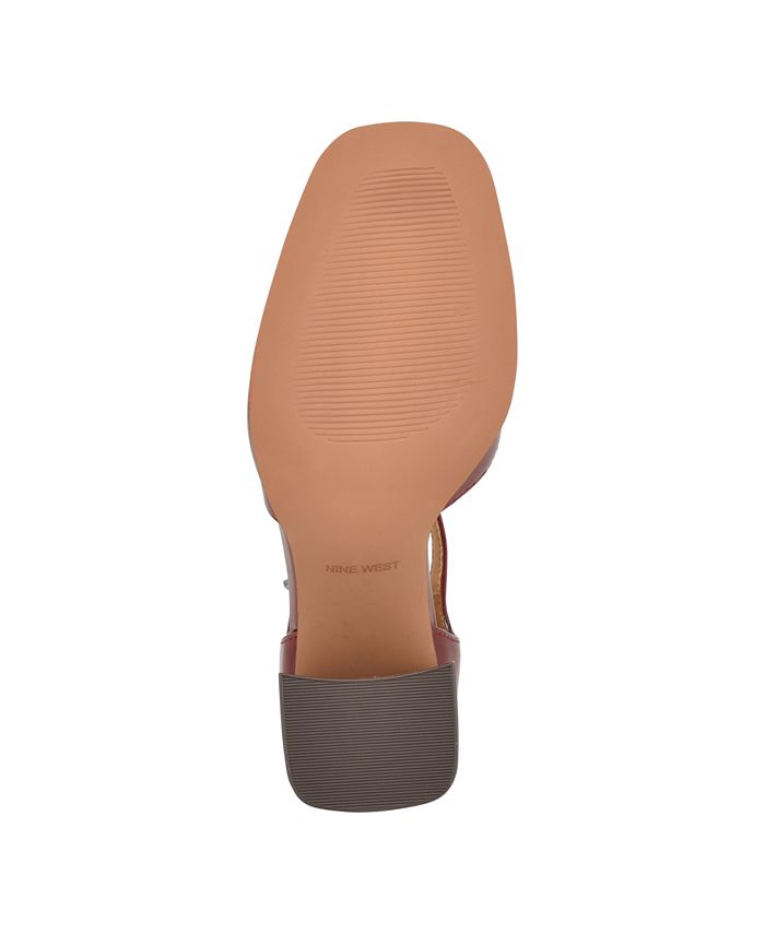 Nine West Women's Janky Block Heel Square Toe Dress Pumps - Macy's