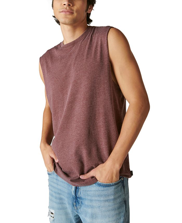 Lucky Brand Men's Venice Burnout Muscle Sleeveless Tank - Macy's