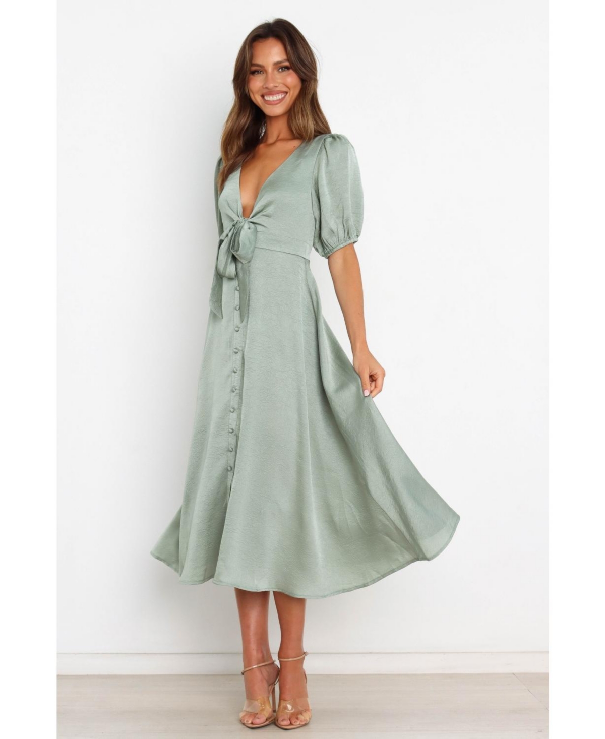 Click here for Petal and Pup Womens Piper Dress - Sage prices