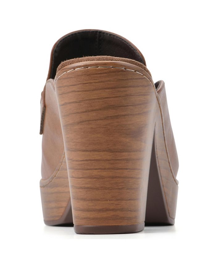 White Mountain Women's Canto Heeled Clogs - Macy's