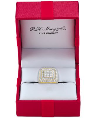 Macy s Men s Diamond Cluster Ring 5 ct. t.w. in 10k Gold Macy s