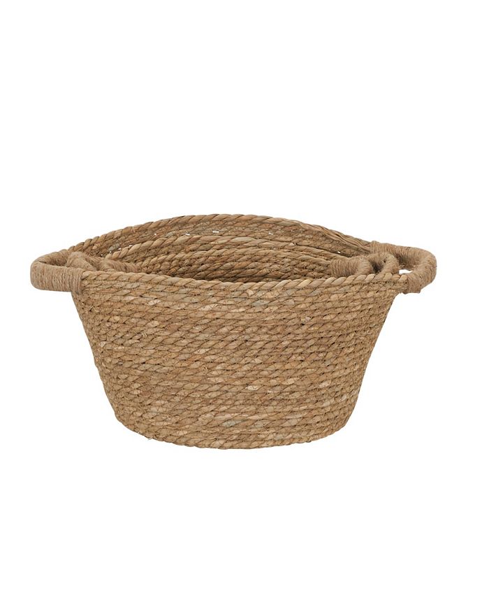 Household Essentials Cattail Basket, Set of 3 - Macy's