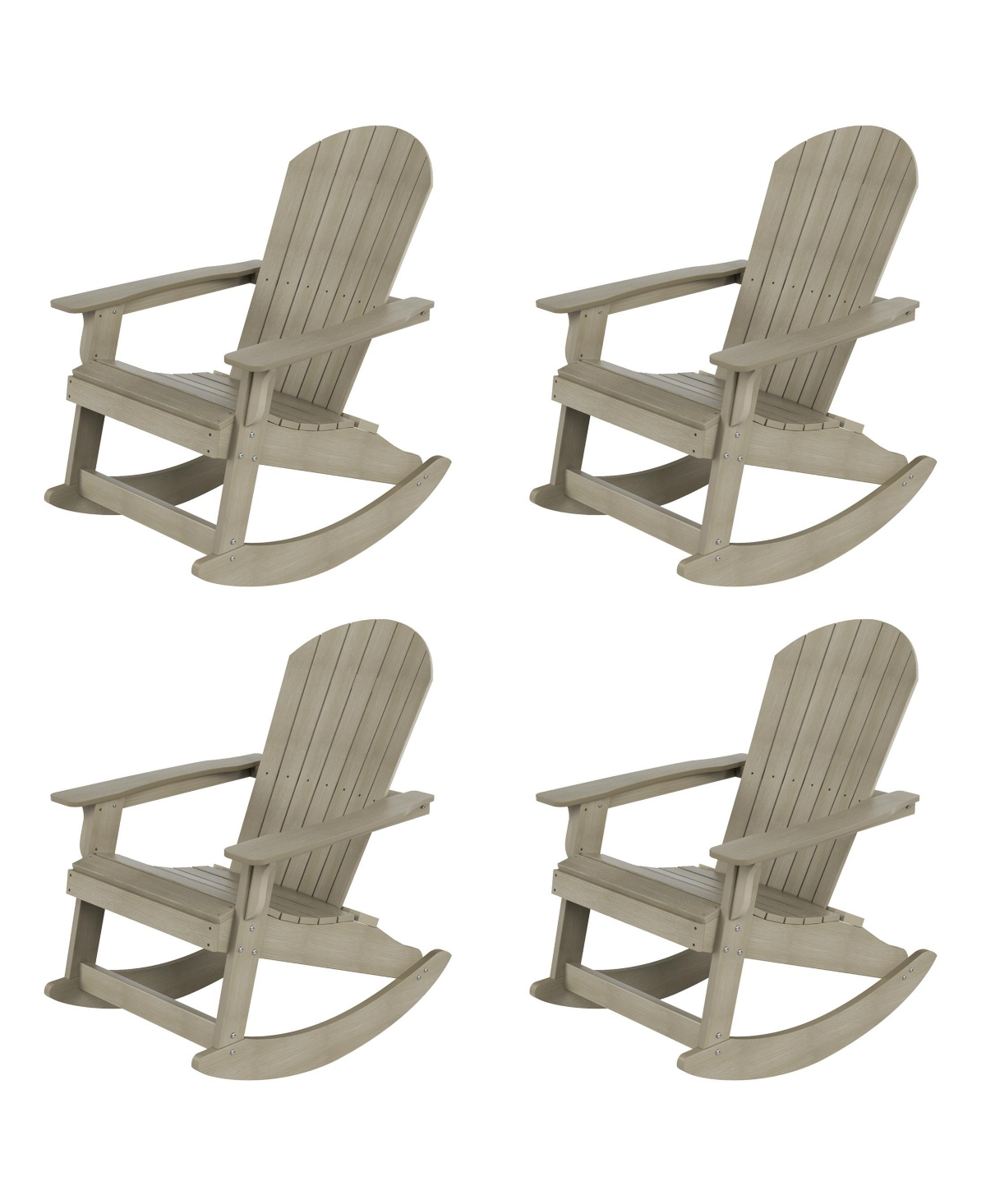 Click here for 4-Piece Outdoor Patio All-weather Adirondack Rocki... prices